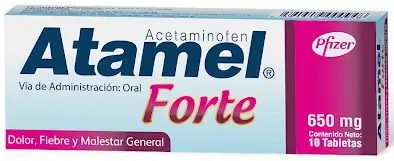 Atamel Forte Pfizer 650mg X 10 Tabletas | Disponible - FarmaVital