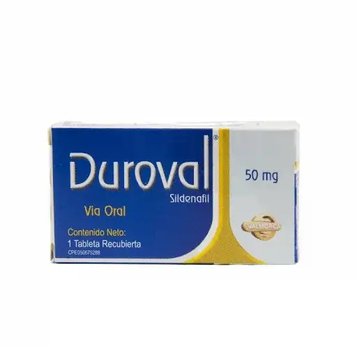 Duroval Sildenafil 50mg X 1 Tableta Disponible - FarmaVital