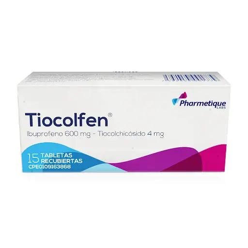 Tiocolfen 600mg/4mg x 10 Tabletas disponible - FarmaVital